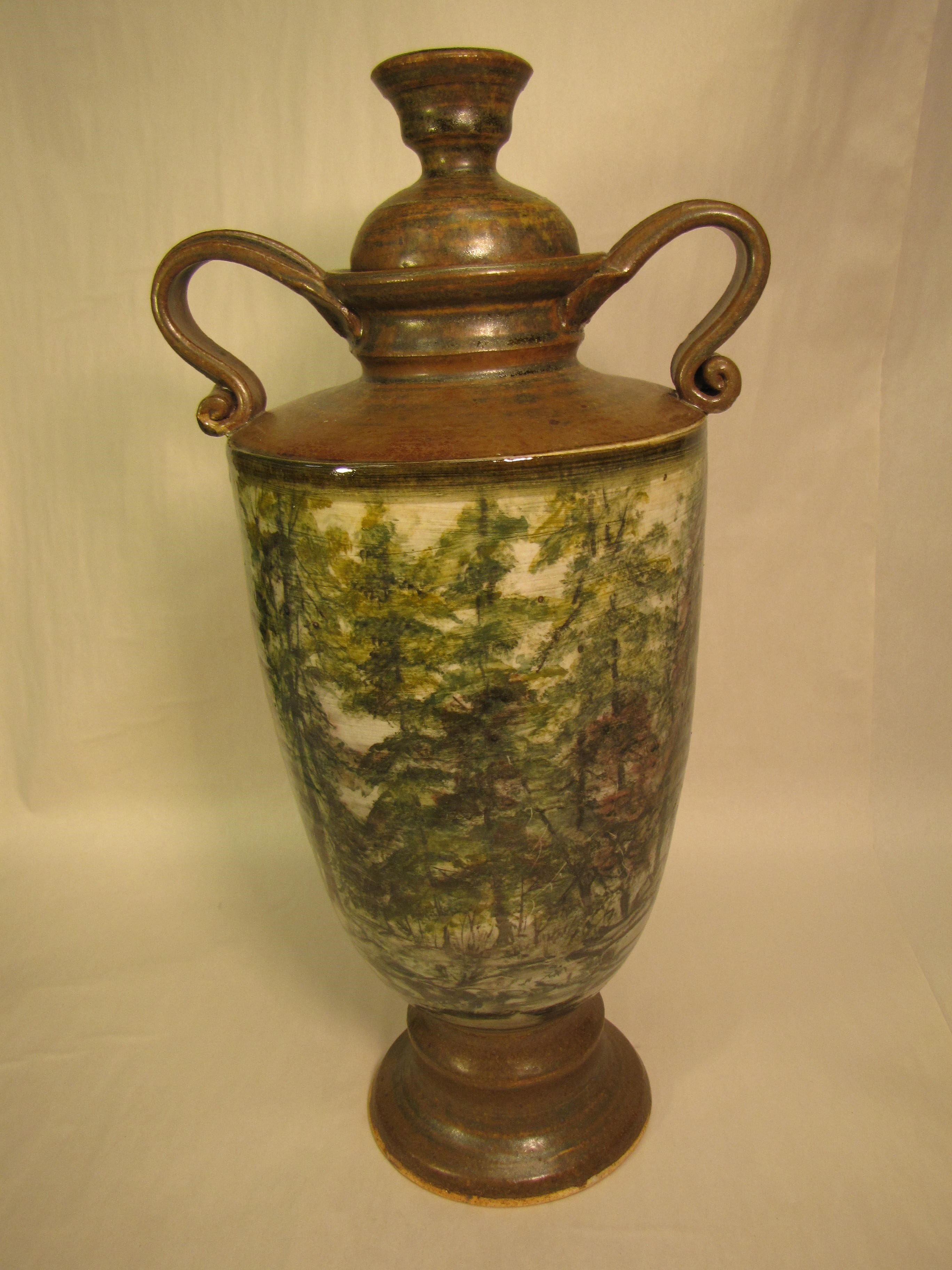 Large Painted Vase made and donated by Don Dubois