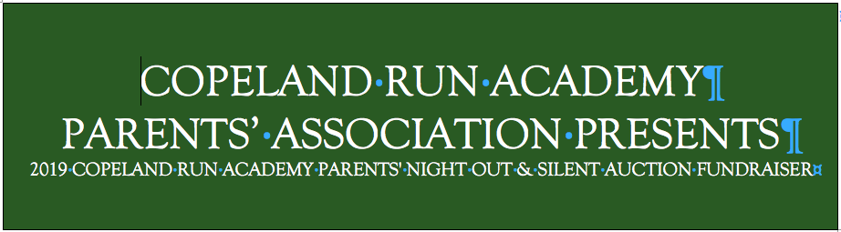 2019 Copeland Run Academy Parents' Night Out & Silent Auction Fundraiser
